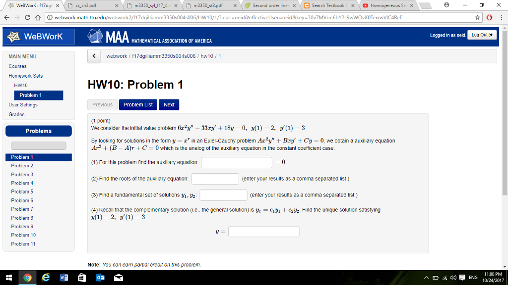 Solved 似WeBWorK: f17d9 × \ D cz_ch3.pdf ← → c ⓘwebwork | Chegg.com