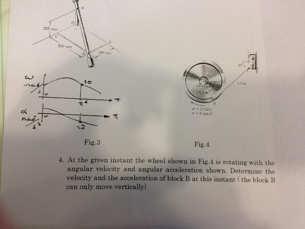 Solved At the given instant the wheel shown in Figure 4 is | Chegg.com
