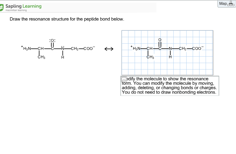 Solved Draw the resonance structure for the peptide bond | Chegg.com
