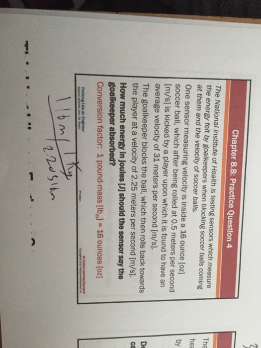 Solved The National Institute of Health is testing sensors | Chegg.com