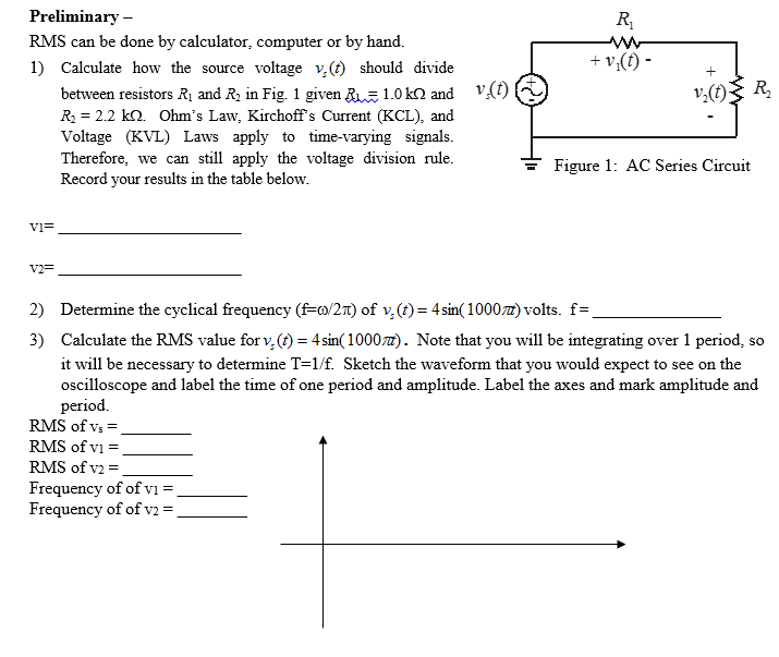 Solved Preliminary RMS can be done by calculator, computer | Chegg.com