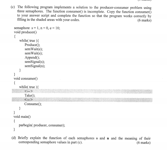 Solved The following program implements a solution to the | Chegg.com