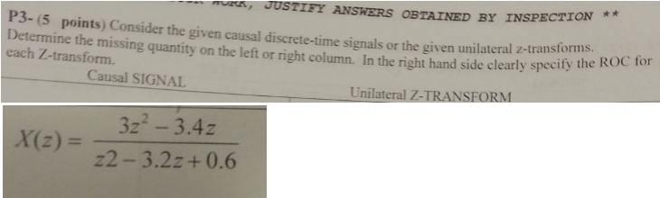 Solved Consider the given causal discrete-time signals or | Chegg.com
