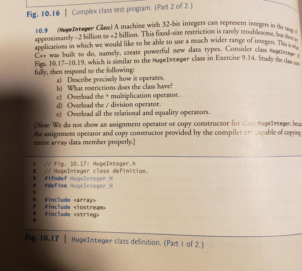 Fig. 10.16 | Complex class test program. (Part 2 of | Chegg.com