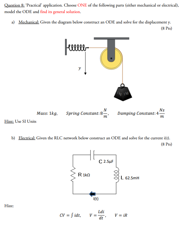 Solved ‘Practical’ application. Choose ONE of the following | Chegg.com