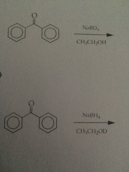 Solved NaBD4 CH CH2OH NaBH4 CH,CHOD | Chegg.com