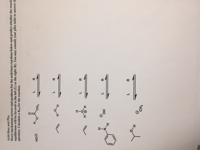 Solved Draw mechanism arrows and products for the acid-base | Chegg.com