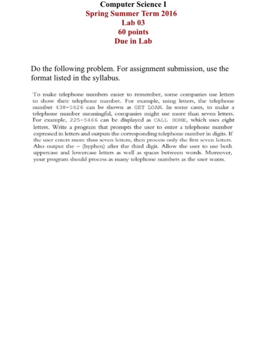 Solved Do the following problem. For assignment submission, | Chegg.com