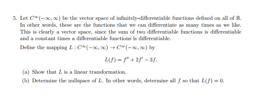 Solved Let C Infinity Infinity Infinity Be The Vector