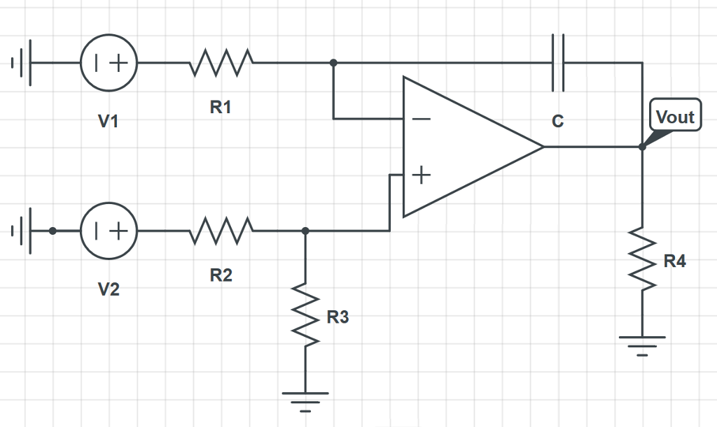 Solved V1 V2 R1 R2 R3 Vout R4 | Chegg.com