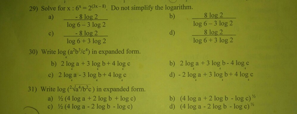 Solved Solve For X 6x 23x 8 Do Not Simplify The 3566