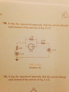 Solved Using supermesh approach, find the current through | Chegg.com