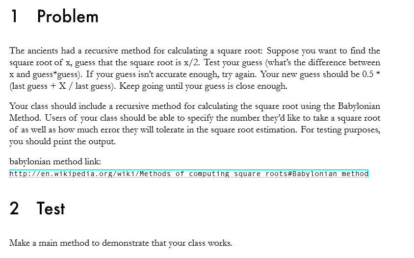 Solved The ancients had a recursive method for calculating a | Chegg.com