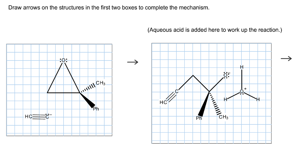 Solved Draw arrows on the structures in the first two boxes | Chegg.com