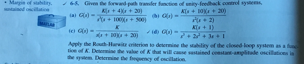 Solved Given the forward-path transfer function of | Chegg.com