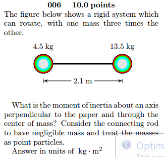 Solved The figure below shows a rigid system which can | Chegg.com