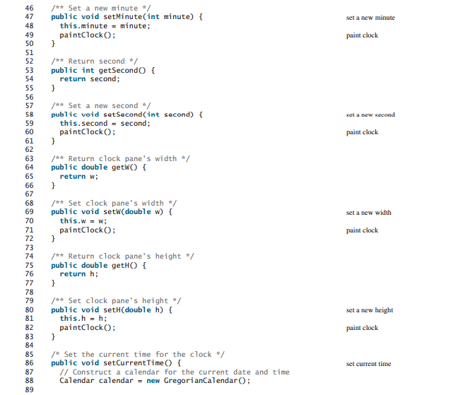 *6.7 (Set clock time) Write a program that displays a | Chegg.com