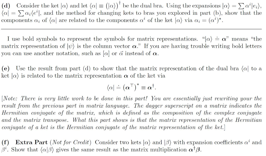 Solved In lecture we introduced the inner product, which is | Chegg.com