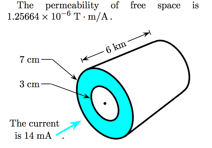 Solved A long cylindrical shell has a uniform current | Chegg.com