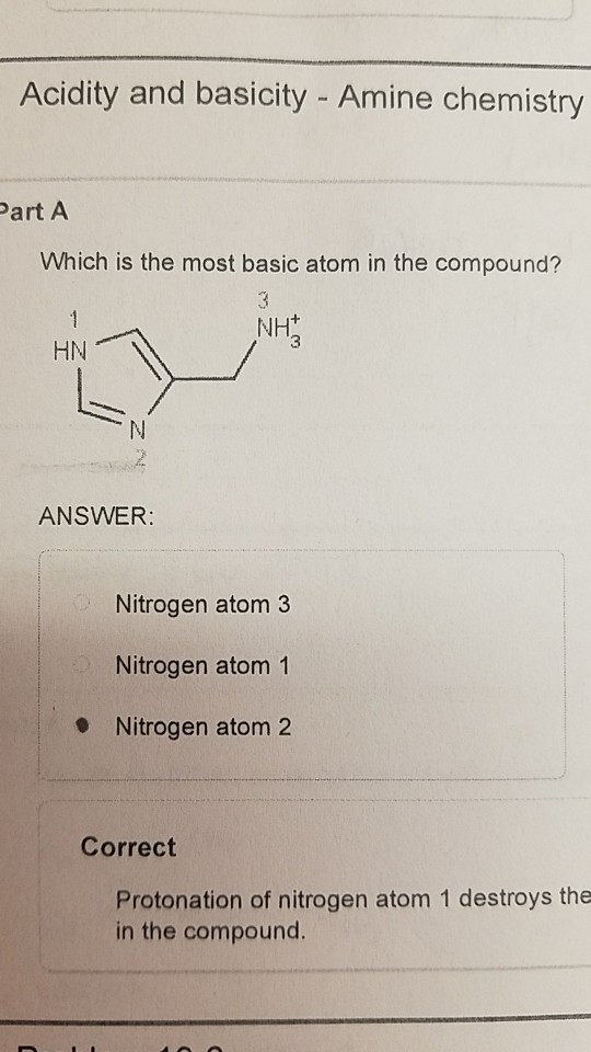 Solved Acidity and basicity - Amine chemistry art A Which is | Chegg.com