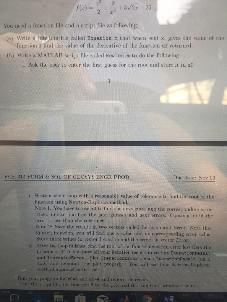 Solved S ® 32 25 You Need A Function File And A