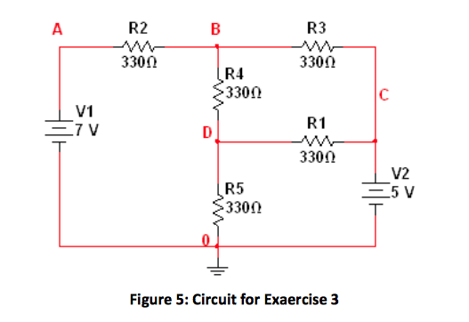 Solved Measure VA, VB, VC, VD, VAC, and VBD. Verify | Chegg.com