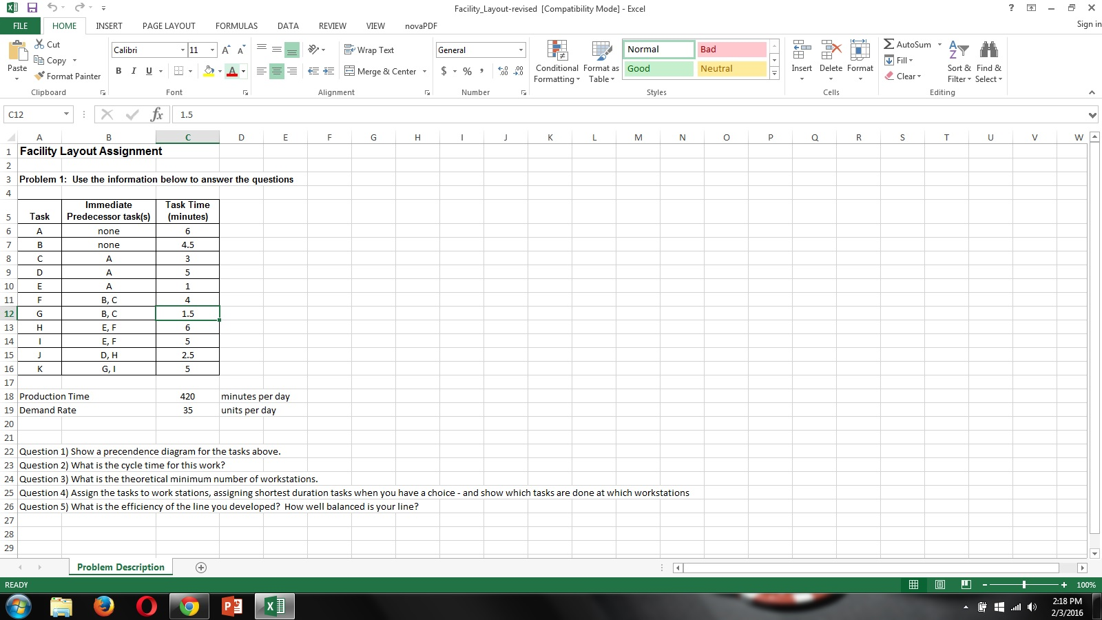 Solved Show a precedence diagram for the tasks above. | Chegg.com