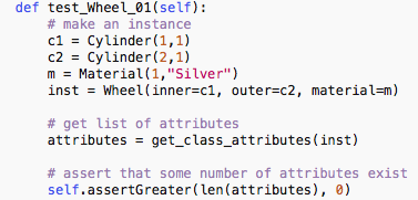 Wheel class: Instance variables: Make instance | Chegg.com
