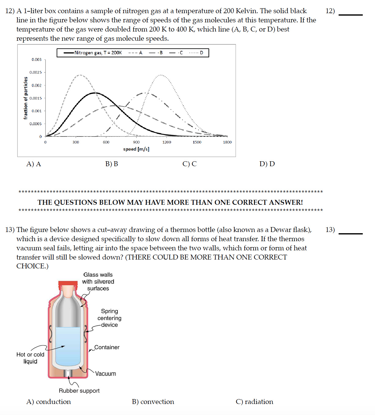 Solved A 1-liter box contains a sample of nitrogen gas at a | Chegg.com