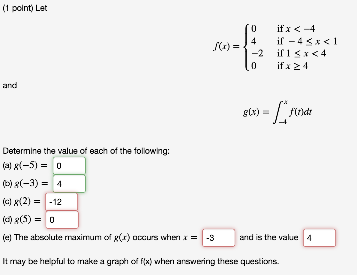 Solved Let (x) = {0 if x