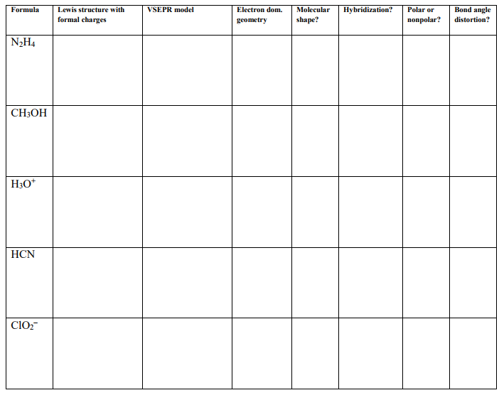 Solved in the following table: | Chegg.com