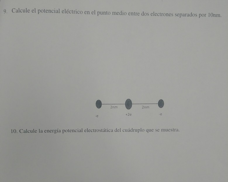 Solved 9. Calculate the electrical potential at the midpoint | Chegg.com