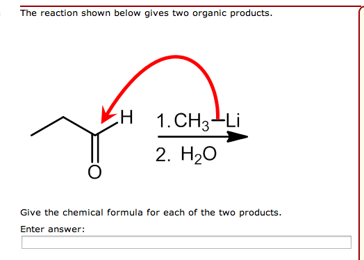 Solved The reaction shown below gives two organic products. | Chegg.com