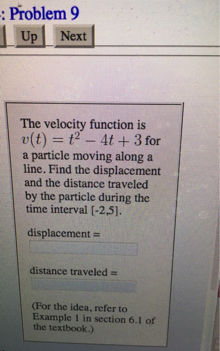 Solved The velocity function is v(t) = t^2 - 4t + 3 for a | Chegg.com