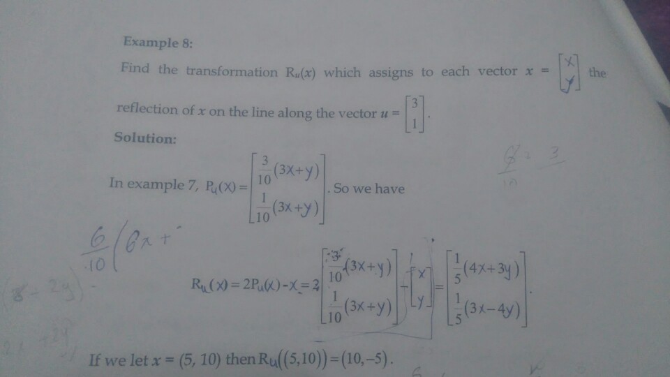 Solved Example 8: Find the transformation R"(x) which | Chegg.com