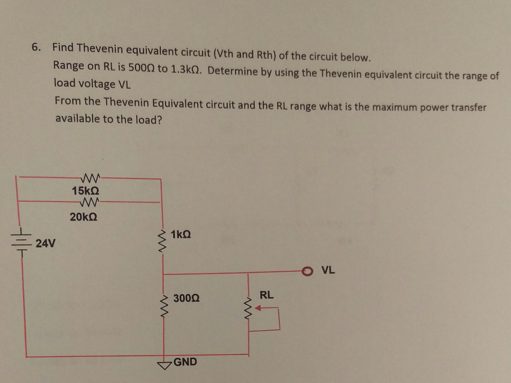 Solved Find Thevenin equivalent circuit (Vth and Rth) of the | Chegg.com