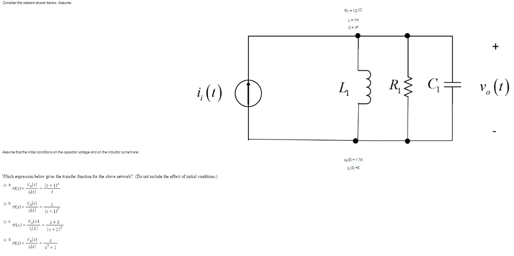 Solved Consider the network shown below. Assume: Assume | Chegg.com