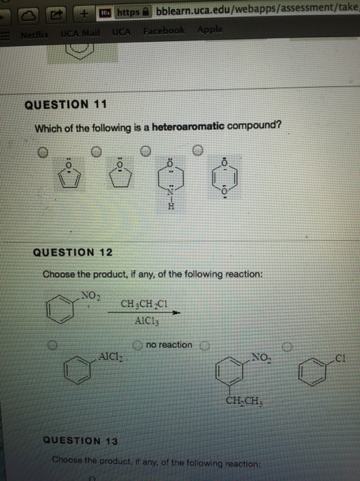 Solved Which of the following is a heteroaromatic compound? | Chegg.com