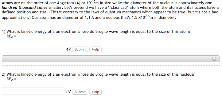 Solved Atoms are on the order of one Angstrom (A) or 1010m | Chegg.com
