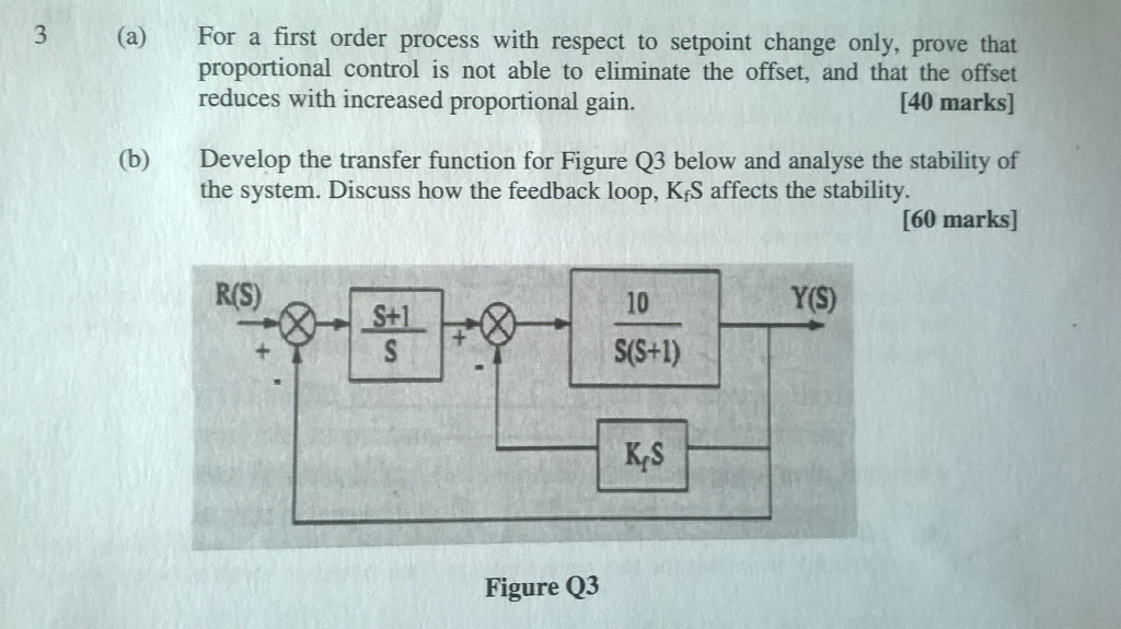 Solved (a) For a first order process with to change only, | Chegg.com