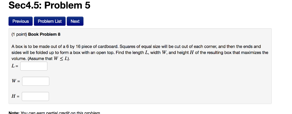 Solved Sec4.5: Problem 5 Previous Problem ListNext (1 point) | Chegg.com