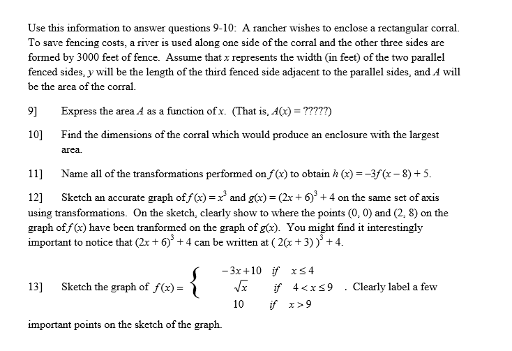 Solved Use this information to answer questions 9-10: | Chegg.com Solved Use this information to answer questions 9-10: | Chegg.com