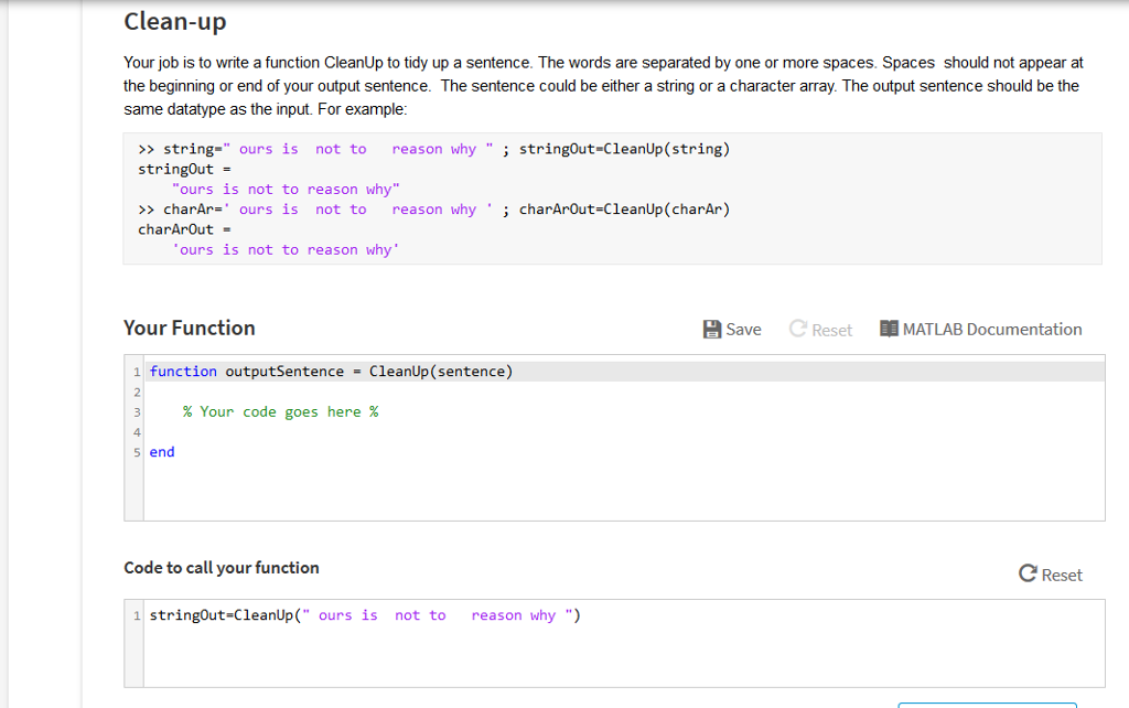Solved Clean-up Your job is to write a function CleanUp to | Chegg.com