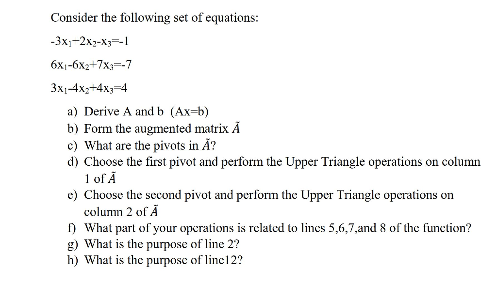 Problem 2 We Used The Upper Triangle Function To 