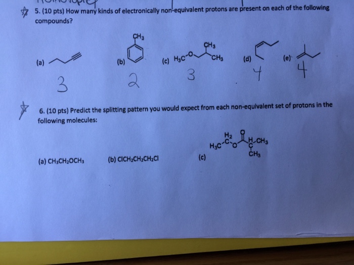 Solved 5. (10 pts) How many kinds of electronically | Chegg.com