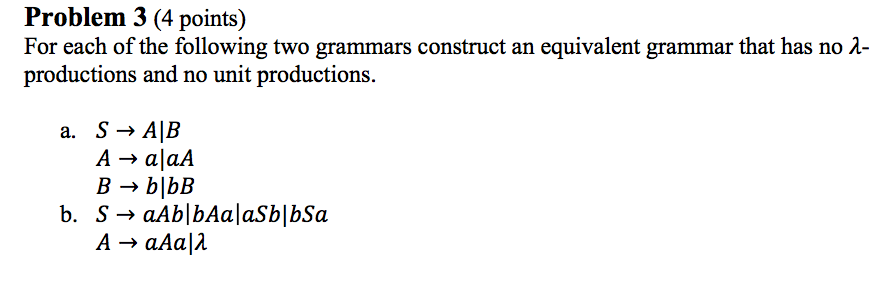 Solved Problem 3 (4 points) For each of the following two | Chegg.com