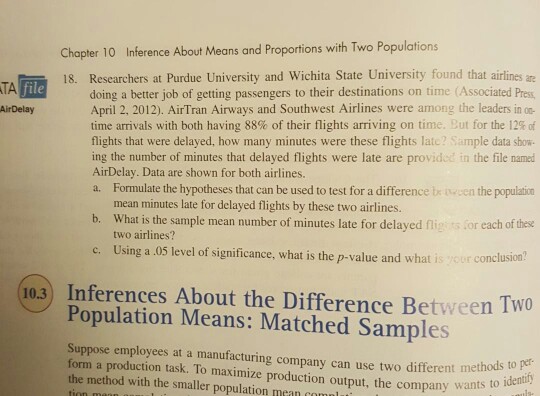 Chapter 10, Question 18 | Chegg.com