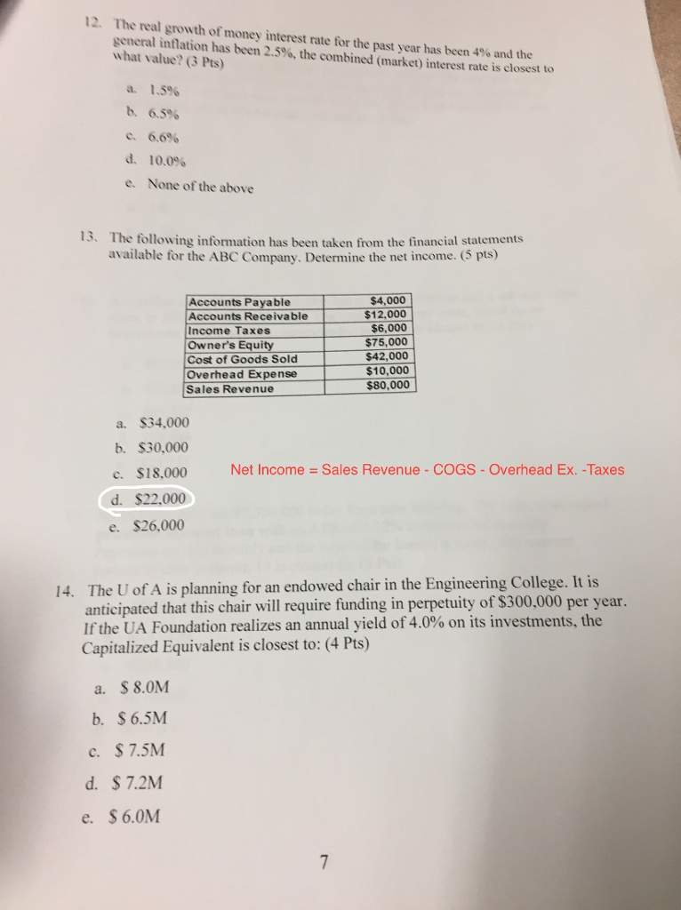 Solved 12、 The real growth of money interest rate for the | Chegg.com