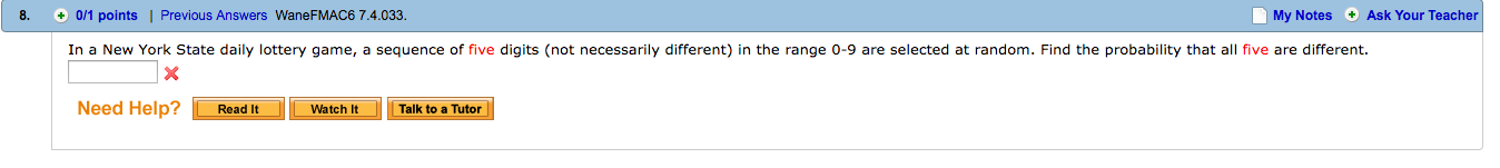 In a New York State daily lottery game, a sequence of | Chegg.com