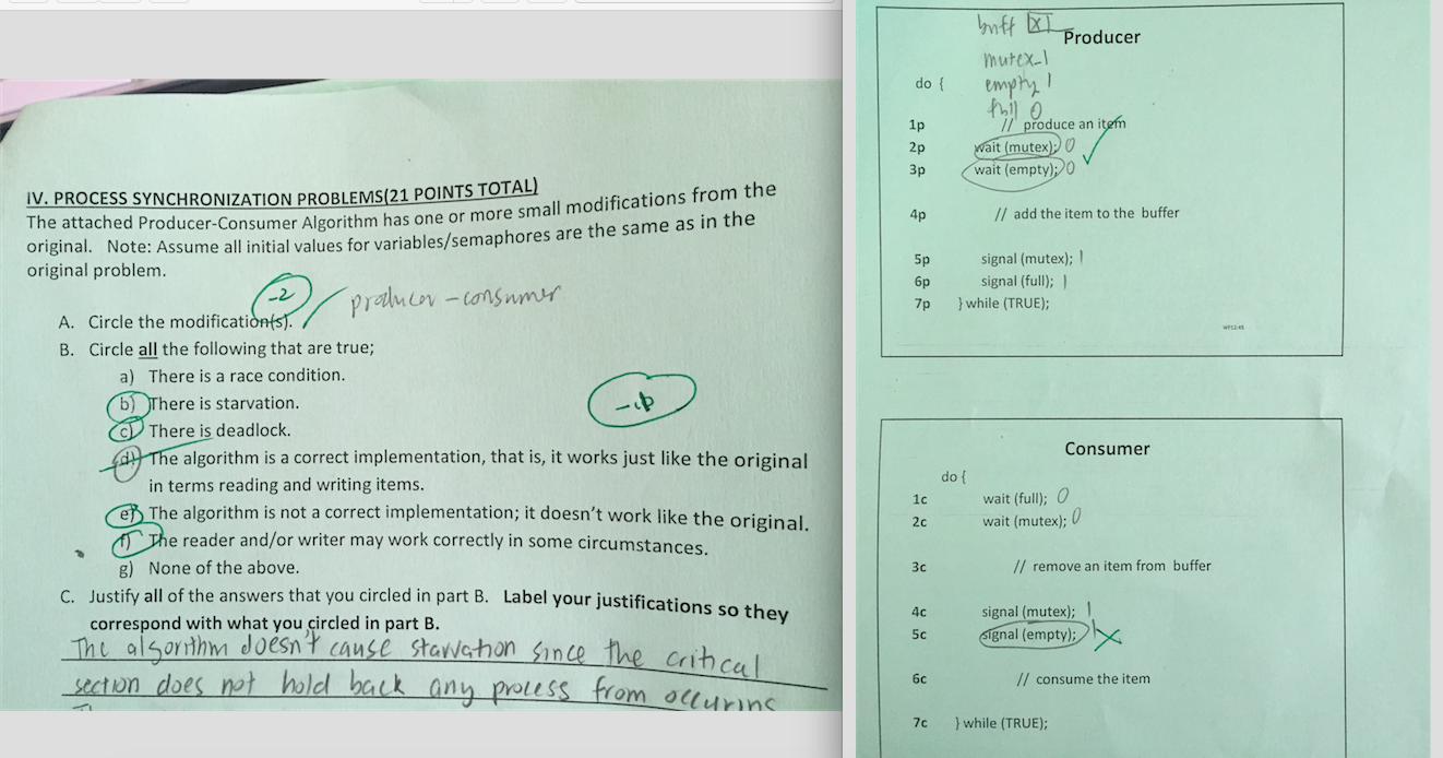 Solved The answers are marked with green pen. Can you | Chegg.com